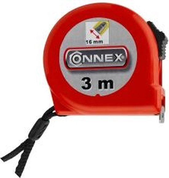 Connex COXT701163 ABS Rolmeter 16mm 3m | bol.com
