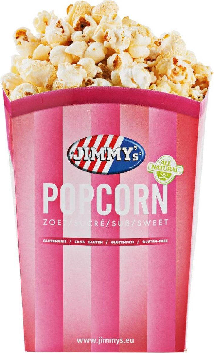 Jimmy's popcorn zoet - 6 dozen x 140 gram | bol.com