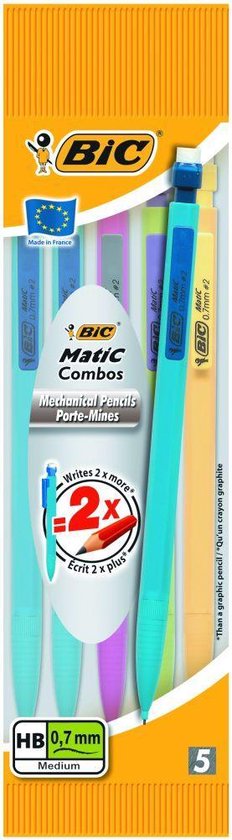 Bic vulpotlood Matic Combos blister met 5 stuks | bol.com