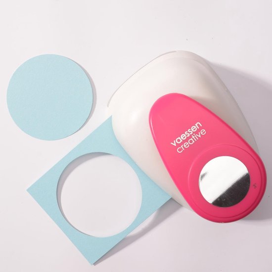 Vaessen Creative Pons - Cirkel - Formaat XXXL - Wit- Roze | bol.com