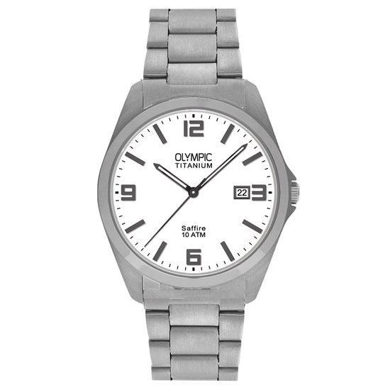 Olympic OL26HTT202 Bergamo Horloge - Titanium - Zilverkleurig - 38mm | bol