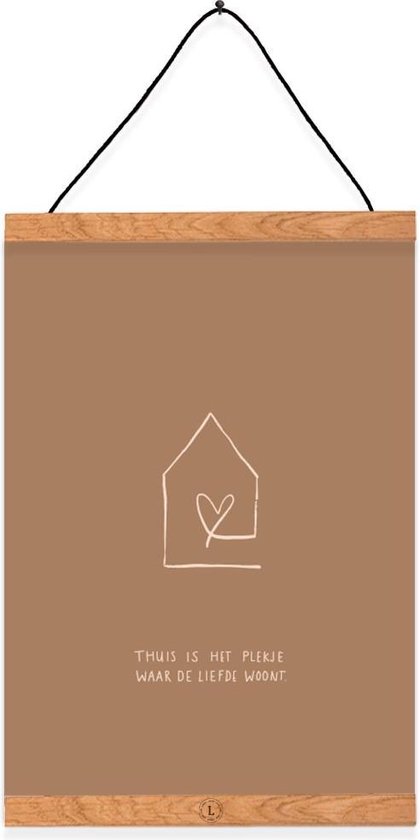 Christelijke Poster - Thuis is het plekje waar de liefde woont | bol Christelijke Poster - Thuis is het plekje waar de liefde woont | bol