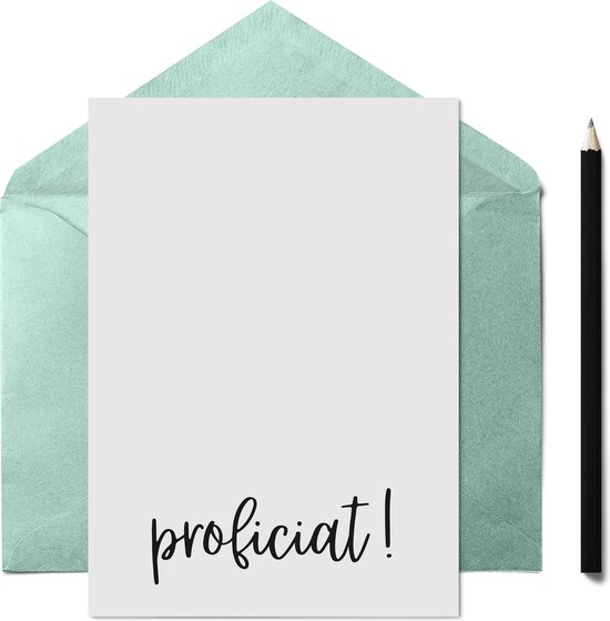 Proficiat! - Wenskaart - Studio Mintt | bol