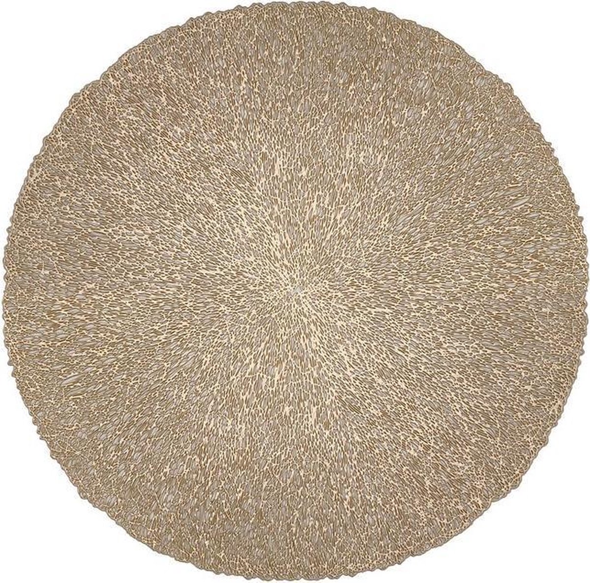 4x Gouden Placemat Rond - Coral Gold - Goud - Decoratie - 38cm rond ...