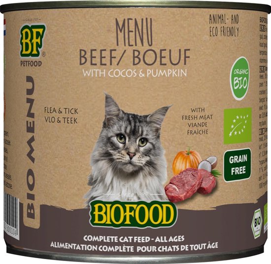 Biofood Kat Organic Rund Menu 200 gr | bol.com