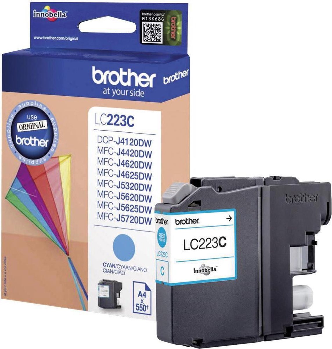 Brother LC-223C - Inktcartridge - Cyaan | bol.com