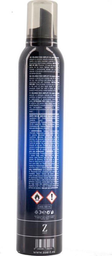 Zoe-T Volumax High-Amplify Fix-Hair Mousse 300ml | bol.com