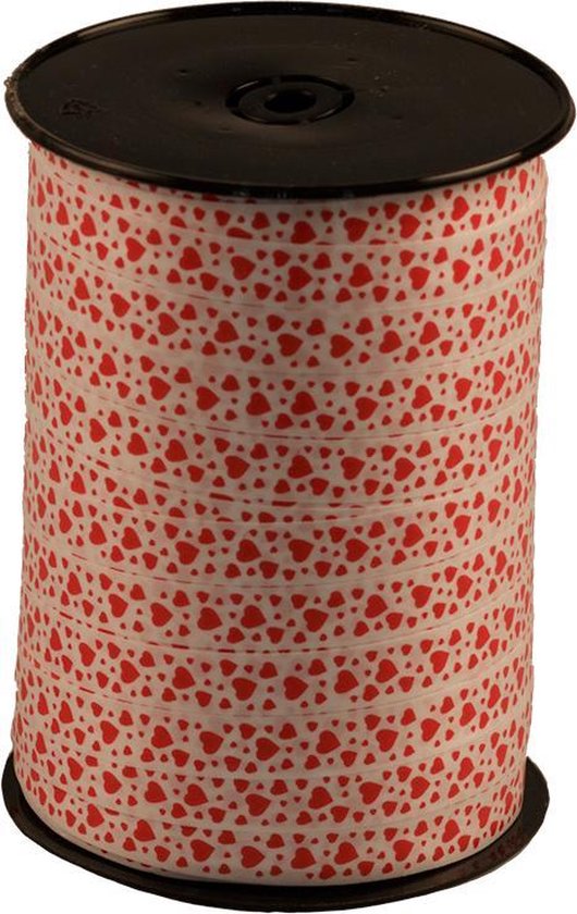 Cadeaulint Hartjes - rood - 225m - inpaklint - krullint - sierlint ...