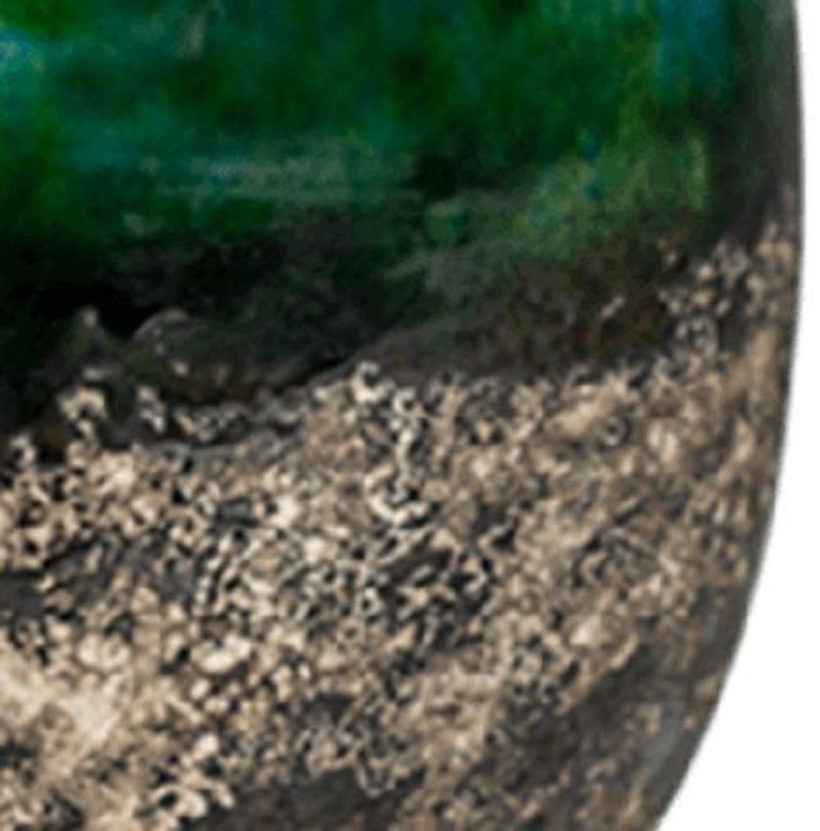 Lindy Green Black donkergroene pot 30 cm ronde bloempot voor binnen ...