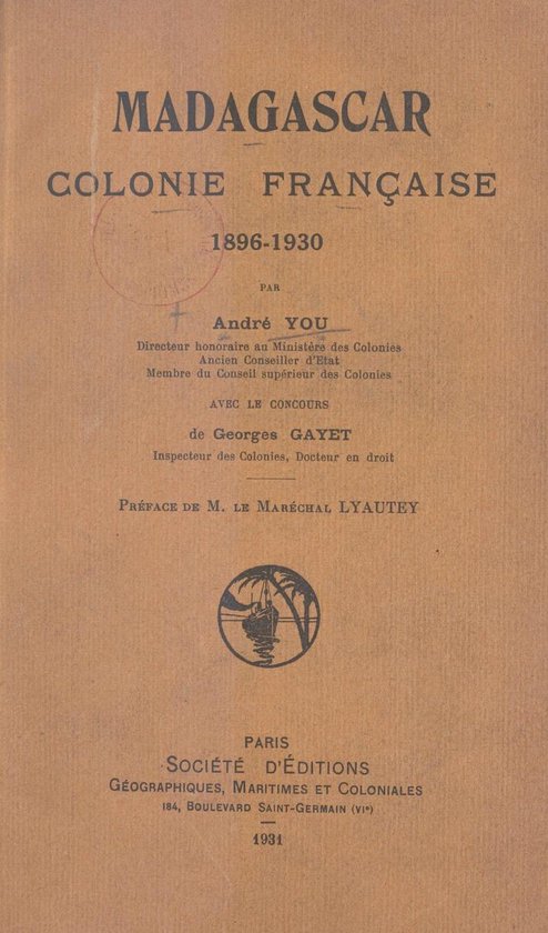 Madagascar, colonie française (ebook), Georges Gayet | 9782402182911 ...