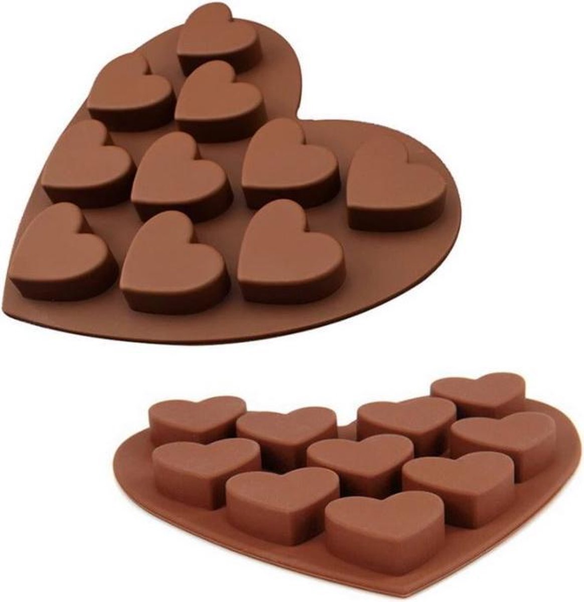 Chocolade bakvorm SILICONEN HART - Hartjes bakvorm- Bakken - Chocola ...