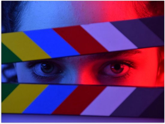 Poster – Ogen door Clipboard - 40x30cm Foto op Posterpapier | bol