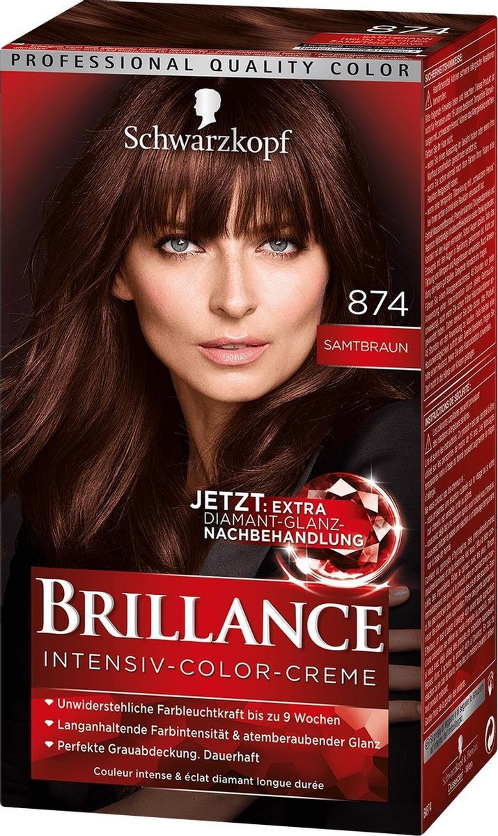 Schwarzkopf Brillance Intensive Color Creme haarkleuring Bruin | bol