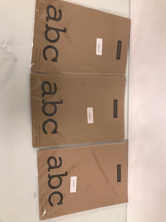 A4 schrift met tekst - Bruin - Gelinieerd - Set van 3 | bol.com