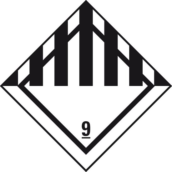 ADR sticker klasse 9 diverse gevaarlijke stoffen, zeewaterbestendig op ...