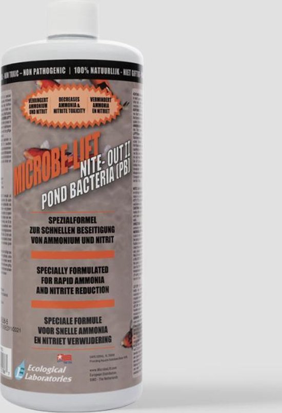Microbe-lift Nite Out II snelle amonia en nitriet verwijdering 1L | bol