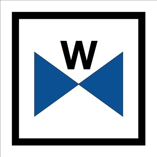 Locatieaanduiding pictogram 'Waterafsluiter' sticker 120x120mm | bol