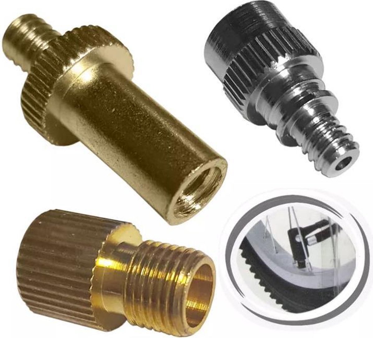 bol.com | Set van 3 Verloopnippel - Hollands / Auto / Frans - Fiets ...