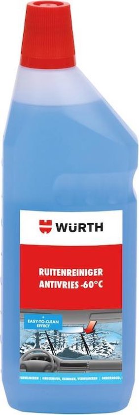 12x 500ml Würth ruitensproeier antivries -60°C - 6L Hoog concentraat minus 60 graden... | bol.com