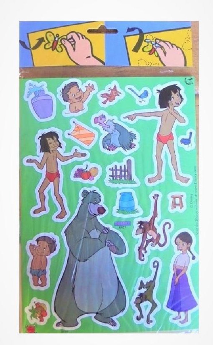 Stickerscene met stickers - Jungle book | bol.com