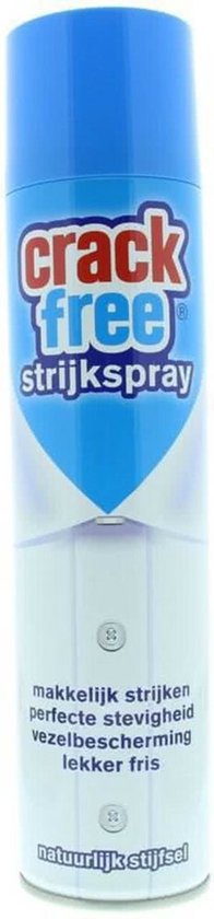 Crackfree Strijkspray - 400 ml - Verwijdert plooien en kreuken - Strijk ...