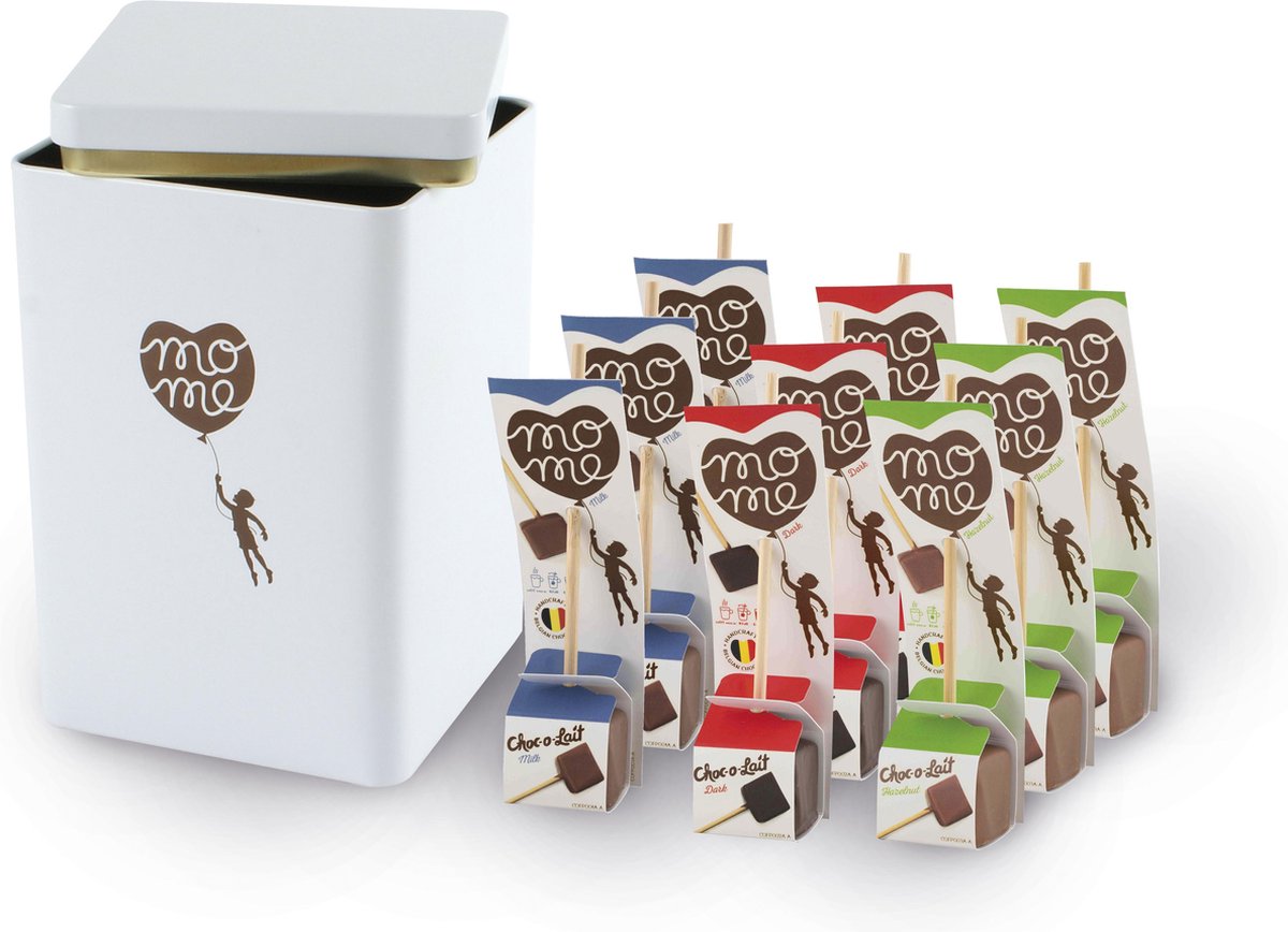MoMe Warme chocolademelk sticks Geschenkset - 9 stuks | bol.com
