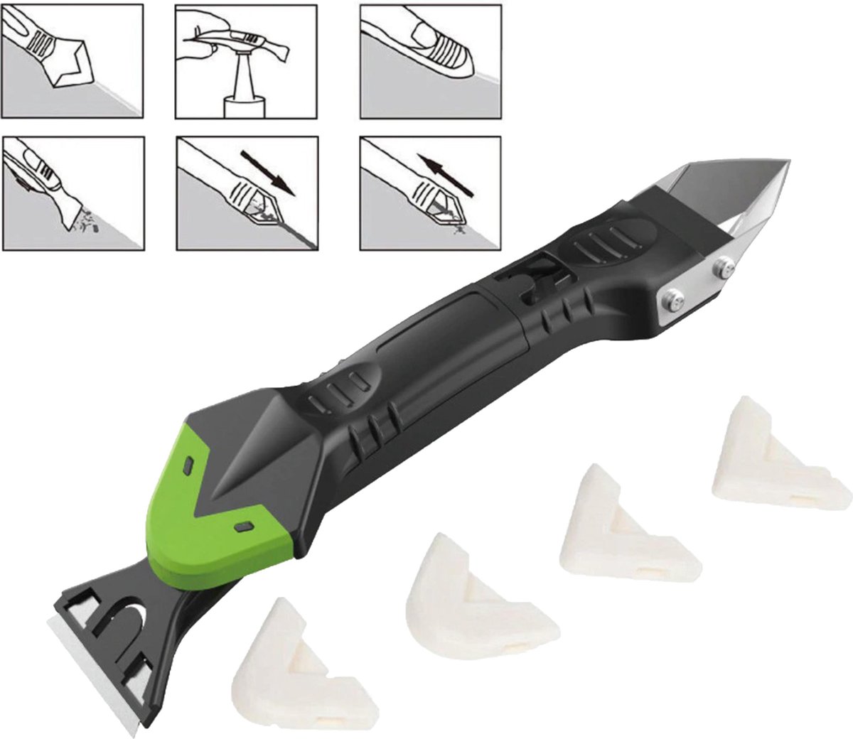 6-in-1 Kithulp - Kitaccessoires - Kitspatel - Kit Schraper - Siliconoen ...