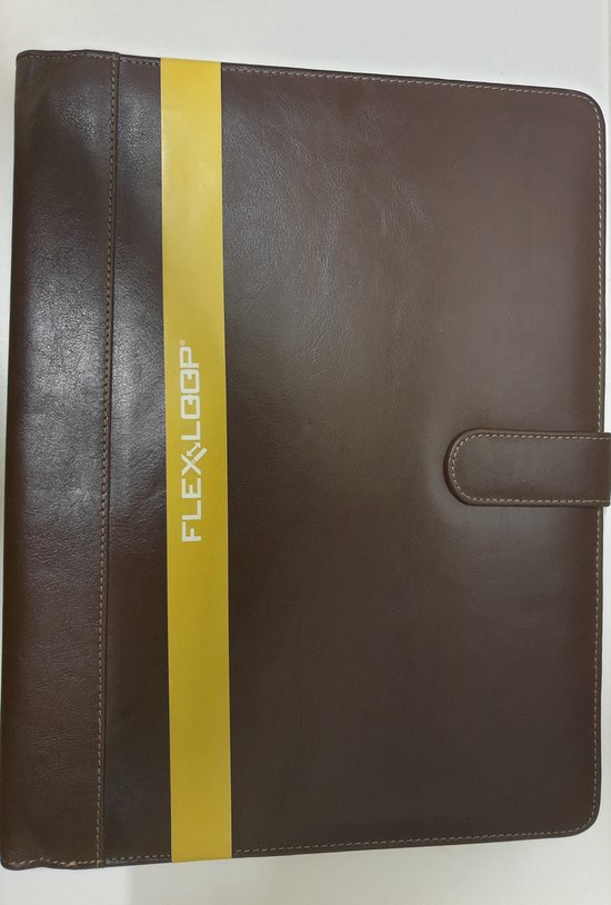 Flexloop Leren Schrijfmap - Opbergmap - Bruin | bol