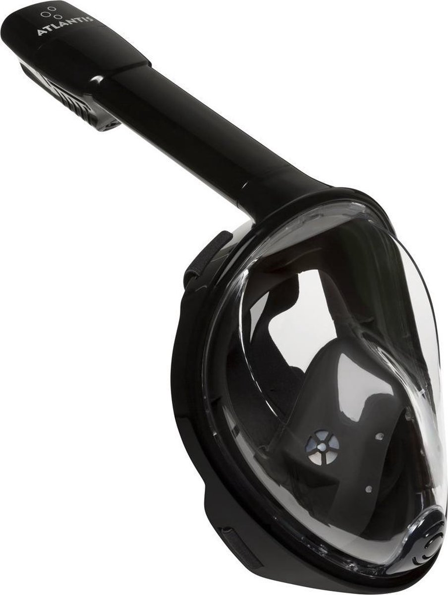 Atlantis Full Face Mask - Snorkelmasker - Volwassenen - Zwart - L/XL | bol
