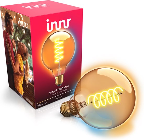 Innr E27 filament lamp - werkt met Philips Hue* - Zigbee - LED smart ...