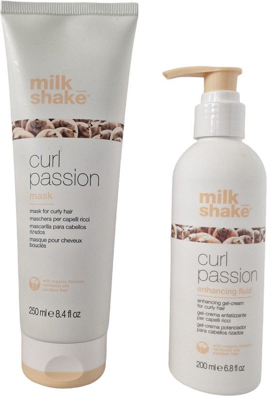 Milk Shake Curl Passion Duo Curl Mask 250ml + Curl Enhancing Fluid ...