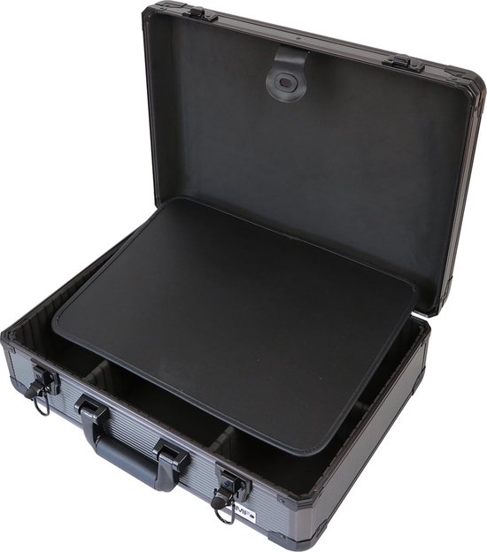 Aluminium gereedschapskoffer leeg verstelbare vakindeling 46 x 15 x 33 ...
