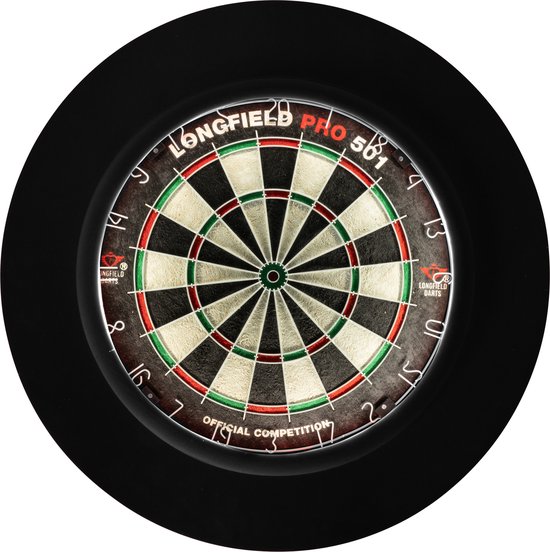 Longfield Darts - Surround zwart met LED verlichting | bol