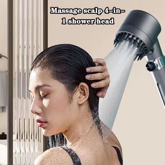 Douchekop, waterbesparend, met slang, 1,5 m, handdouche, spaardouchekop ...