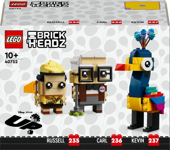 LEGO Brickheadz 40752 - Carl, Russell en Kevin - Disney Pixar Up | bol