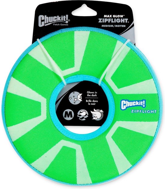 Chuckit CI Zipflight Max Glow - Medium - 21 cm | bol