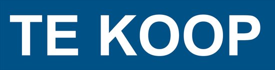 Blauw | Te Koop Stickers voor Makelaars - 6 Stuks, 40x10cm | bol