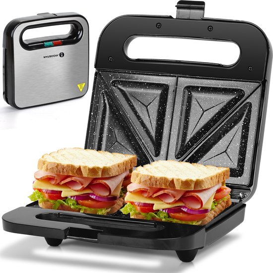 Aigostar Lamo Pro - Tosti ijzer - Tosti Apparaat - Sandwich maker - 22 ...