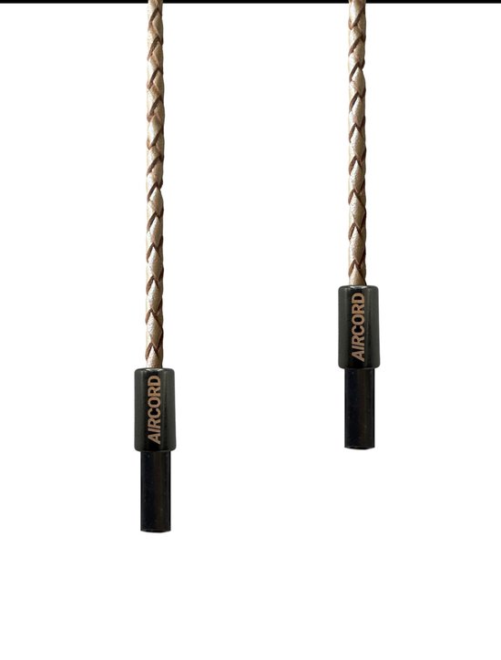 AIRCORD | Geweven Leren brillenkoord | Zilver | Travel Junkie ...