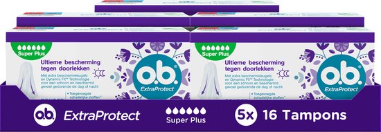 o.b. ExtraProtect Super Plus - tampons - tampon zeer zware ...