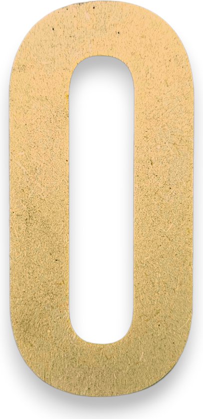MGM Trading - Cijfer 0 - Letters en Cijfers van MDF - 10 cm hoog - 9MM ...