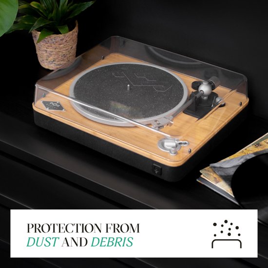 House of Marley Platenspeler Stofkap - Duurzaam Hard Plastic ...