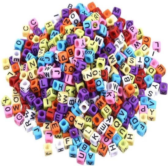 Letter Kralen - Vierkant - Letters - Beads - Sieraden Maken - 6mm - 150 ...