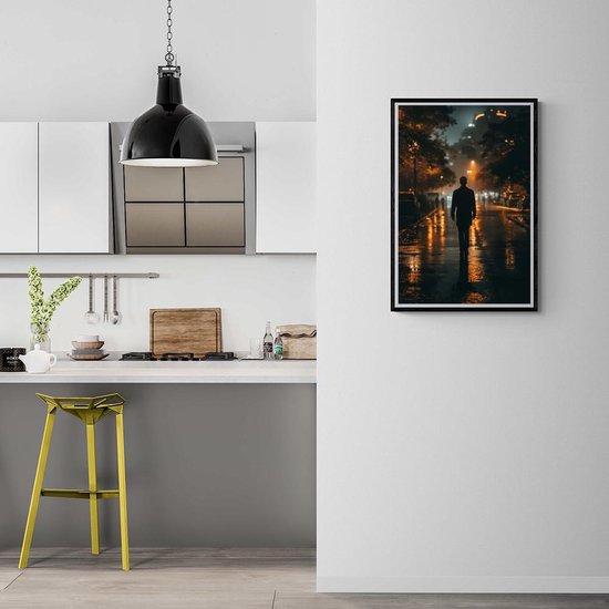 Man Poster - Wandelend - Stad - Creatieve - Urban - Artistieke ...