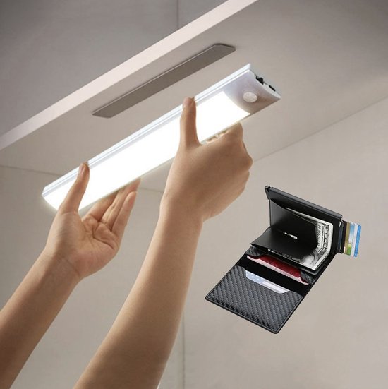 SlimBright Led balk - Led verlichting - PIR Bewegingssensor - USB ...