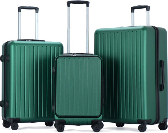 RYER Kofferset 3 Delig - 36L/70L/100L - TSA Slot - 4 Wielen ...