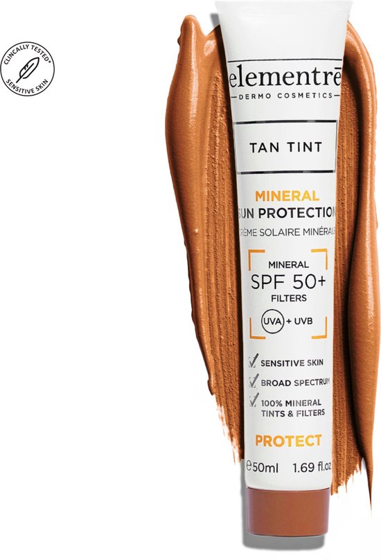 elementrē - Mineral Sun Protection - TAN TINT 50ml | bol
