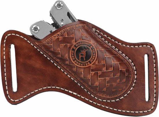 Handmade Leather Multitool Holder EDC Pocket Knife Organizer Flashlight ...