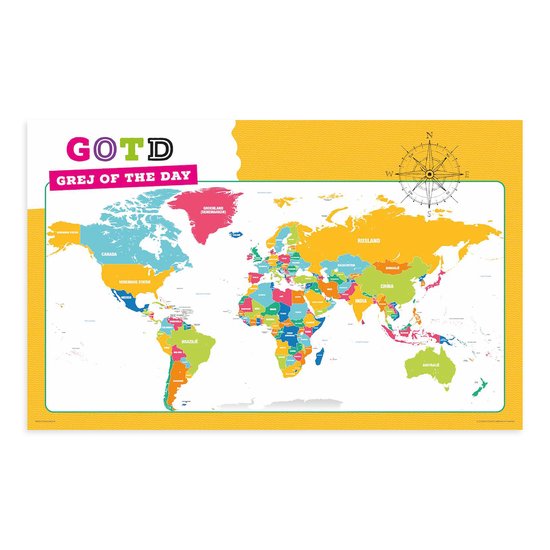 Grej of the day - poster wereld | bol