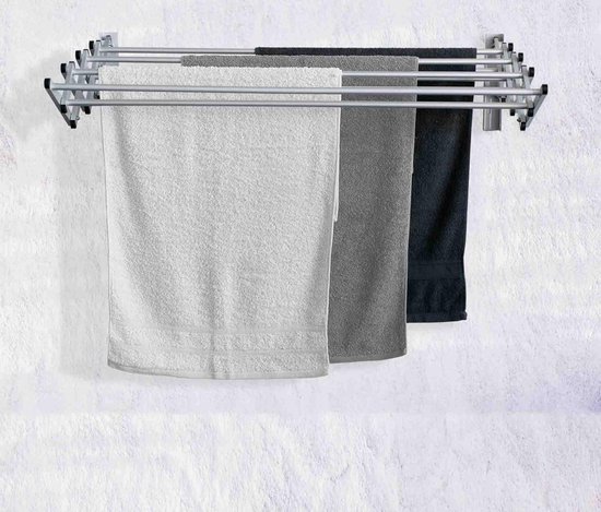 Extendable Clothesline - 120 cm - 100% Aluminum | bol